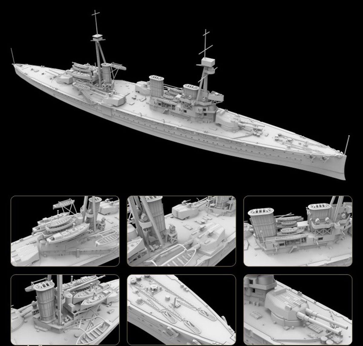 Flyhawk FH1311S HMS Invincible 1914 Deluxe Edition 1 700 - scale 1:700 ...
