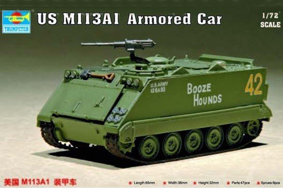 Trumpeter 07238 US M 113A1 Armored Car (1:72) - auf 1945 - 1 72 ...