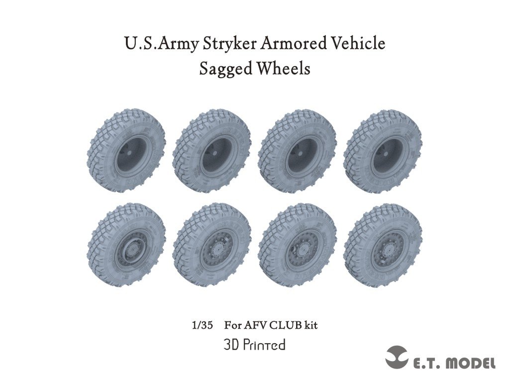 E.T. Model P35-149 U.S.Army Stryker Armored Vehicle Sagged Wheels For ...