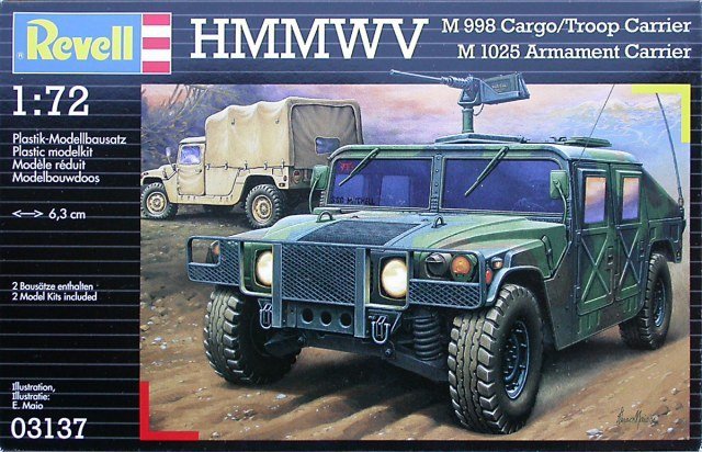 Revell 03137 HMMWV M998 & M1025 (1:72) - auf 1945 - 1 72 - Military ...