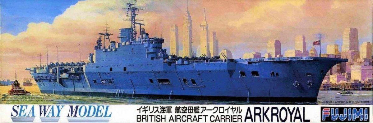 Fujimi 441238 SWM26 British Aircraft Carrier Arkroyal (1:700) - scale 1 ...