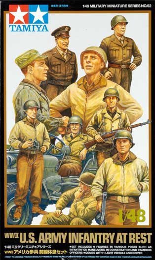 Tamiya 32552 WWII US Infantry at rest with Jeep (1:48) - scale 1:48 ...