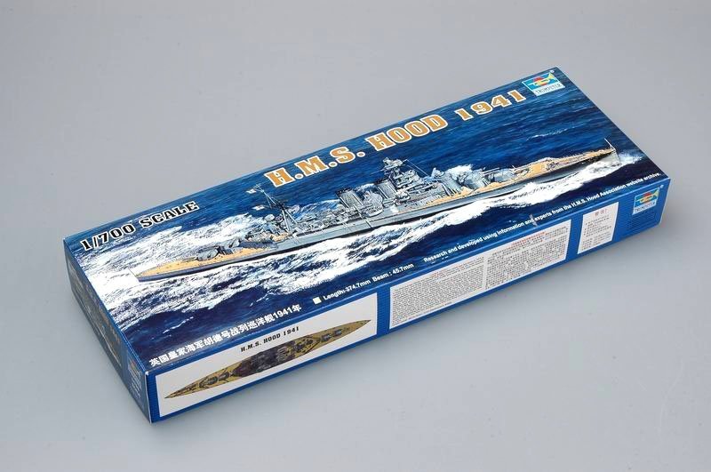 Trumpeter 05740 HMS Hood 1941 1 700 - scale 1:700 - Civilian, military ...