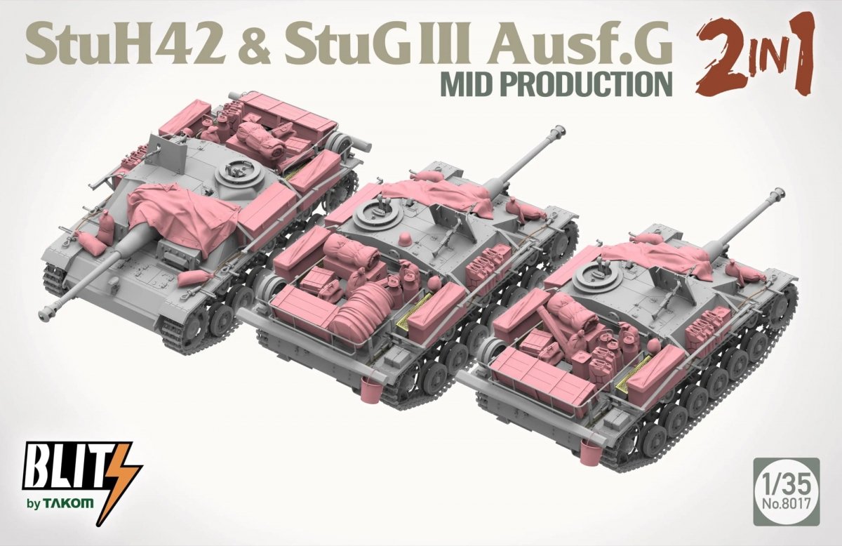 Takom 8017 StuH 42 StuG III Ausf. G Mid Production 2 in 1 1 35 ...