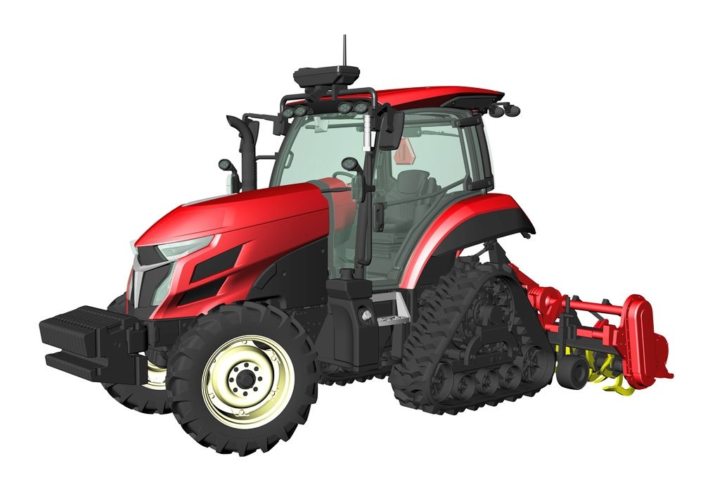 Hasegawa 66112 Yanmar Tractor YT5113A "Robot Tractor" Delta Crawler ...