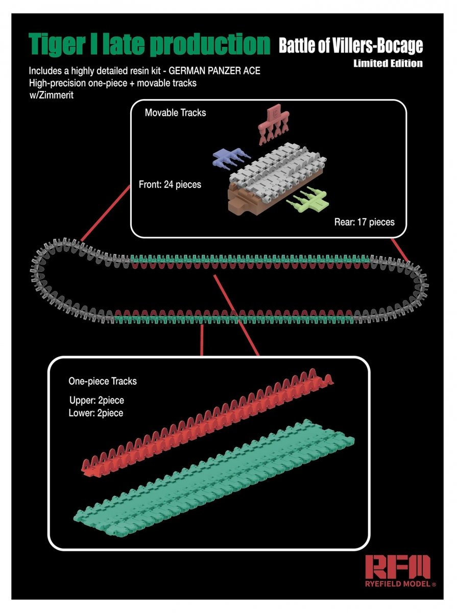 Rye Field Model 5101 Tiger I Late Production Battle of Villers-Bocage ...