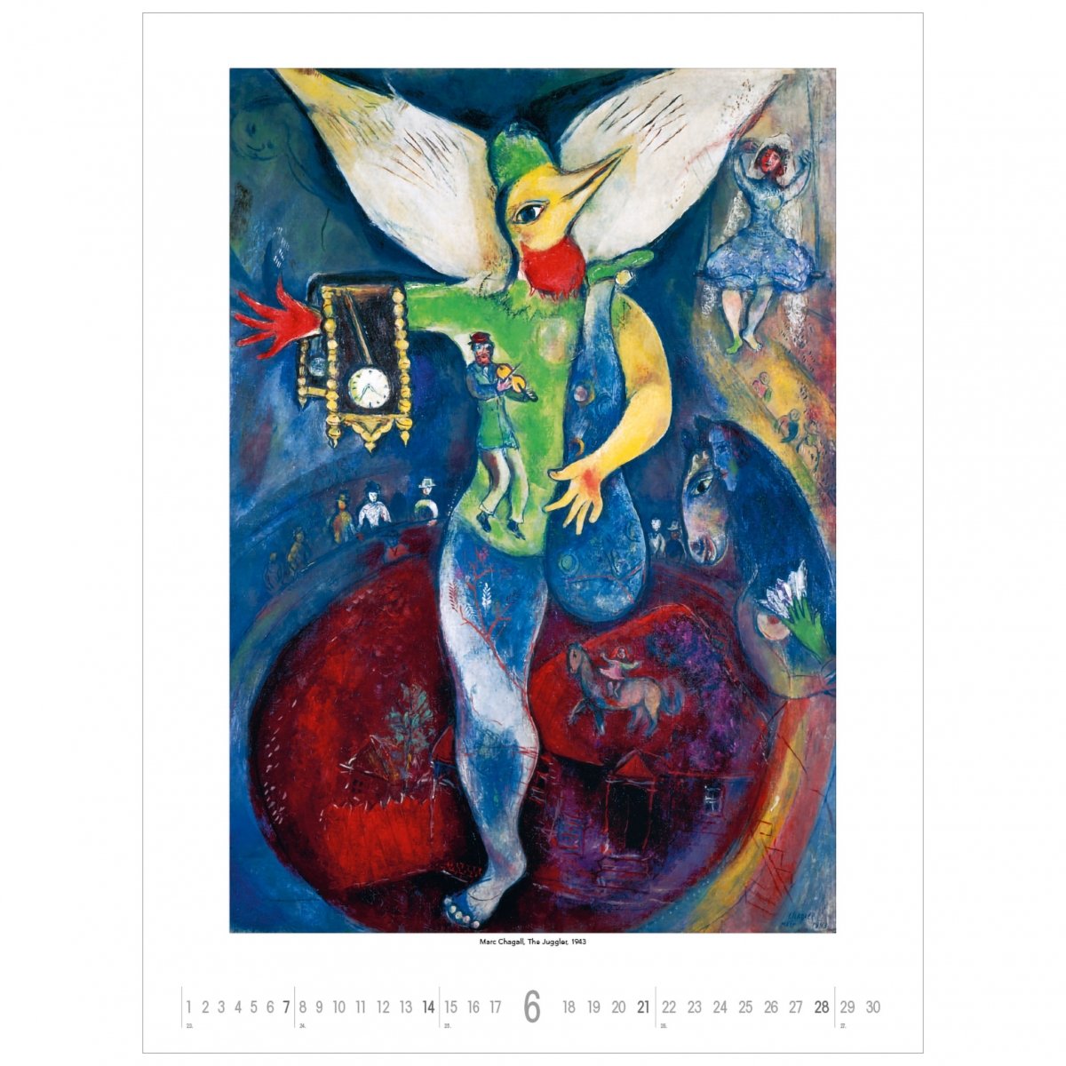 Kalendarza ścienny wieloplanszowy MARC CHAGALL 2026