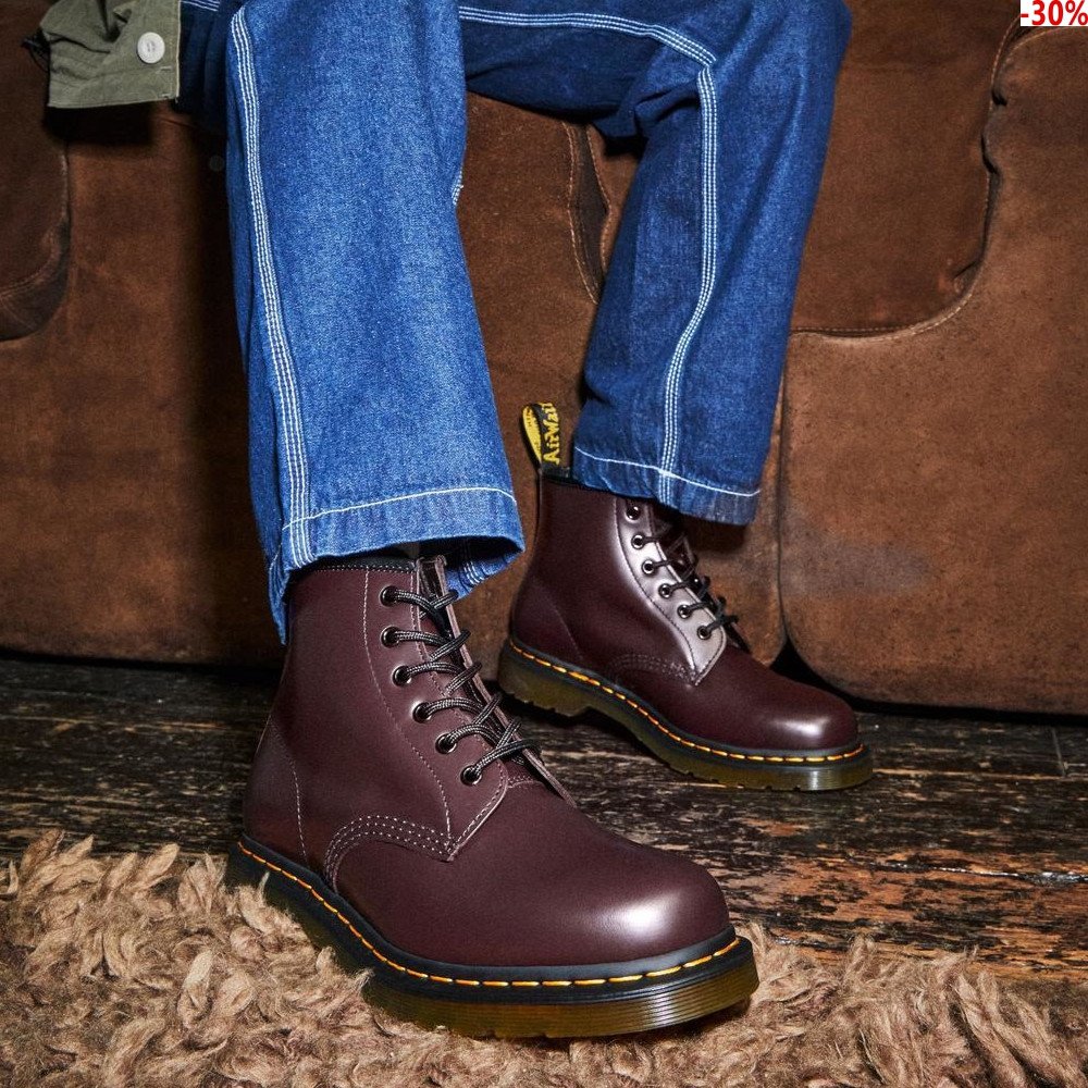 Buty Dr. Martens 101 Burgundy Smooth 27282626 Buty Dr. Martens 101 Burgundy Smooth 27282626