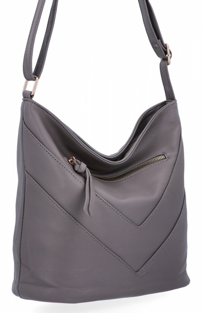 Pikowana Torebka Damska Listonoszka firmy Herisson 1052L20708 Szara ...