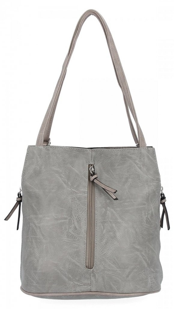 Torebka Damska z Funkcją Plecaka firmy Hernan HB0212-1 Jasno Szara ...