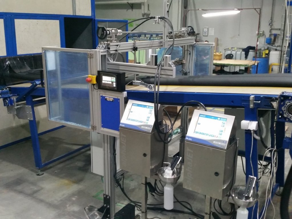 Linear traverse with inkjet printer marking - Coding-machines