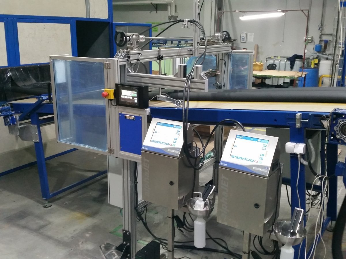 Linear traverse with inkjet printer marking - Coding-machines