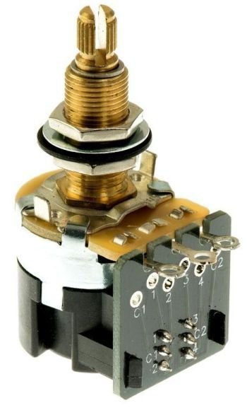 CTS gitarowy 500k A logarytmiczny push-pull 6mm LONG - CTS 24mm ...