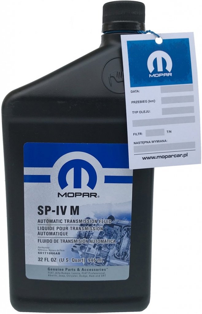 Olej skrzyni biegów 6F24 6-SPD MOPAR Dodge Dart - Skrzynia 6F24 ...