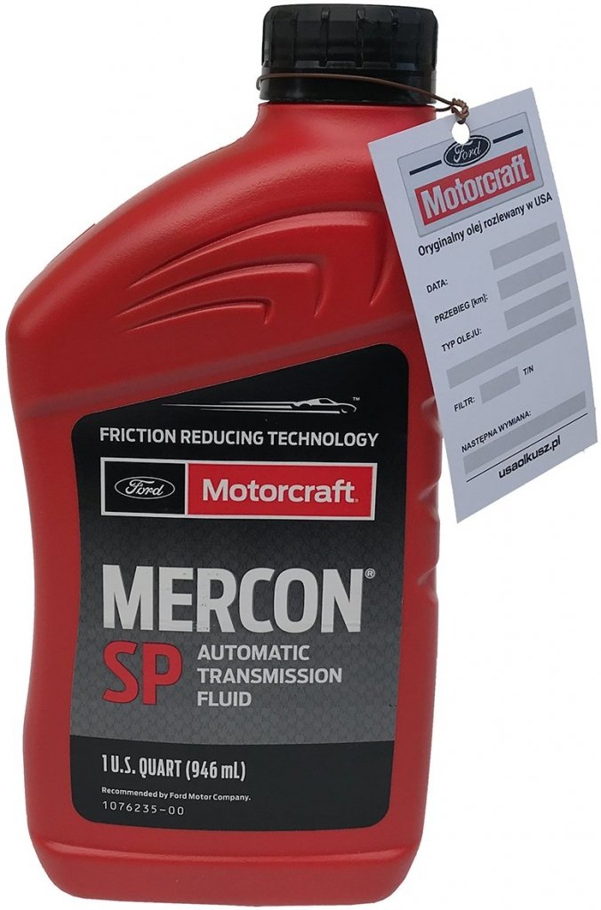 Syntetyczny olej automatycznej skrzyni biegów Motorcraft MERCON SP 1l ...