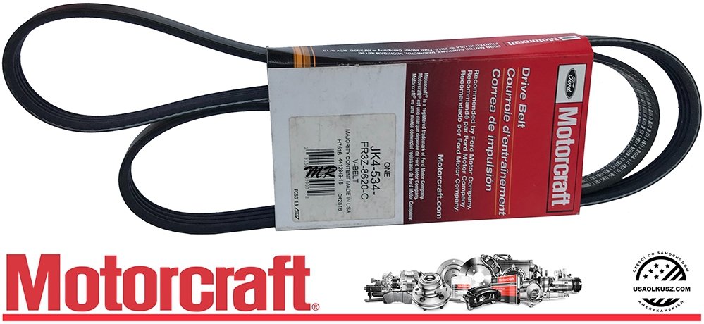Pasek wielorowkowy napędzający kompresor klimatyzacji MOTORCRAFT Ford ...