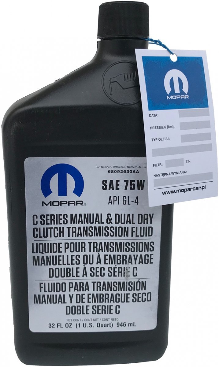 Olej manualnej skrzyni C635 Jeep Cherokee KL 2014- - Skrzynia C635 ...