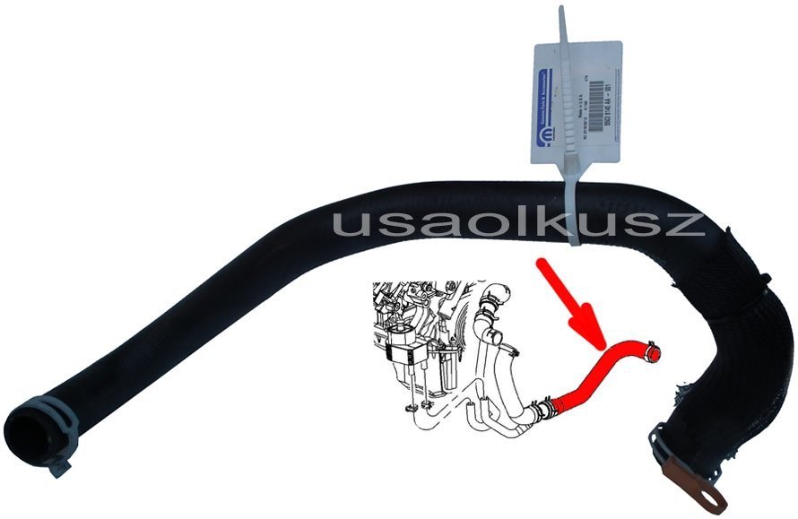 Dolny lewy wąż chłodnicy Chrysler 300 5,7 V8 - SILNIK 5,7 - Węże ...