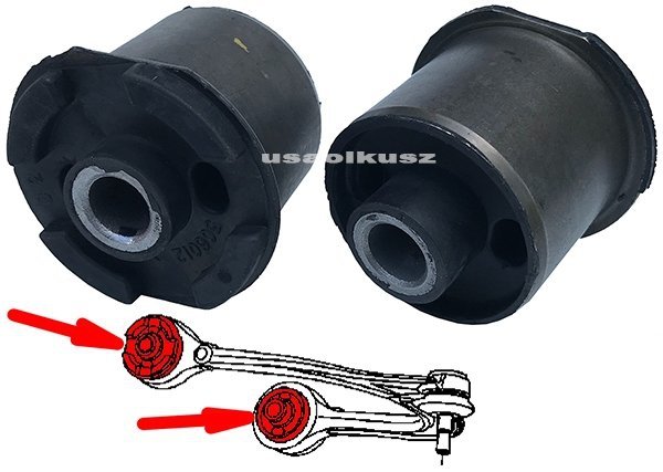 Tuleje wahacza przedniego górnego Dodge Challenger RWD - RWD - napęd na ...