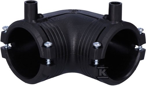 Kolano elektrooporowe 90ST. d50 PE10 SDR11, PN10 gaz PN16 woda - Kształtki elektrooporowe do rur ...