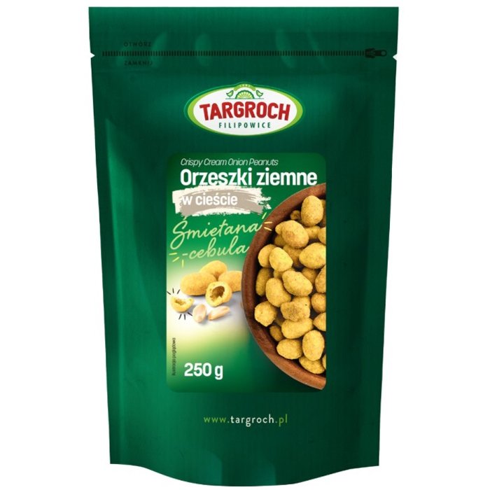 Targroch Orzechy ziemne w cieście o smaku śmietany i cebuli - 250g