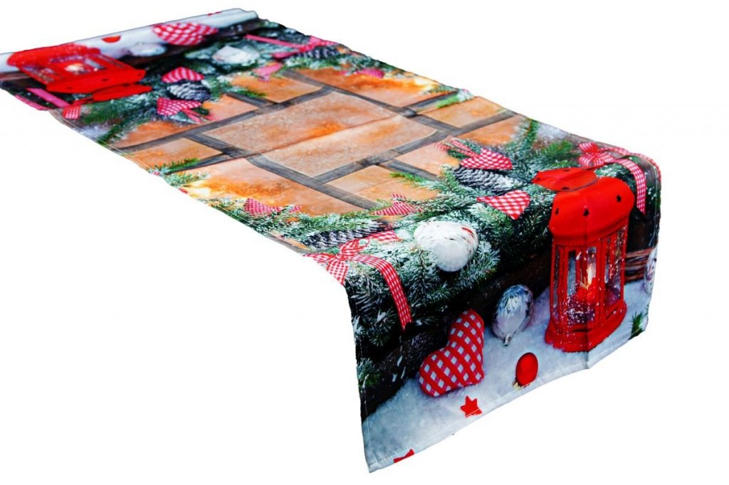 Świąteczny Ozdobny obrus MILANO wz. 562 rozmiar 55x120 - rozmiar 55x120 ...