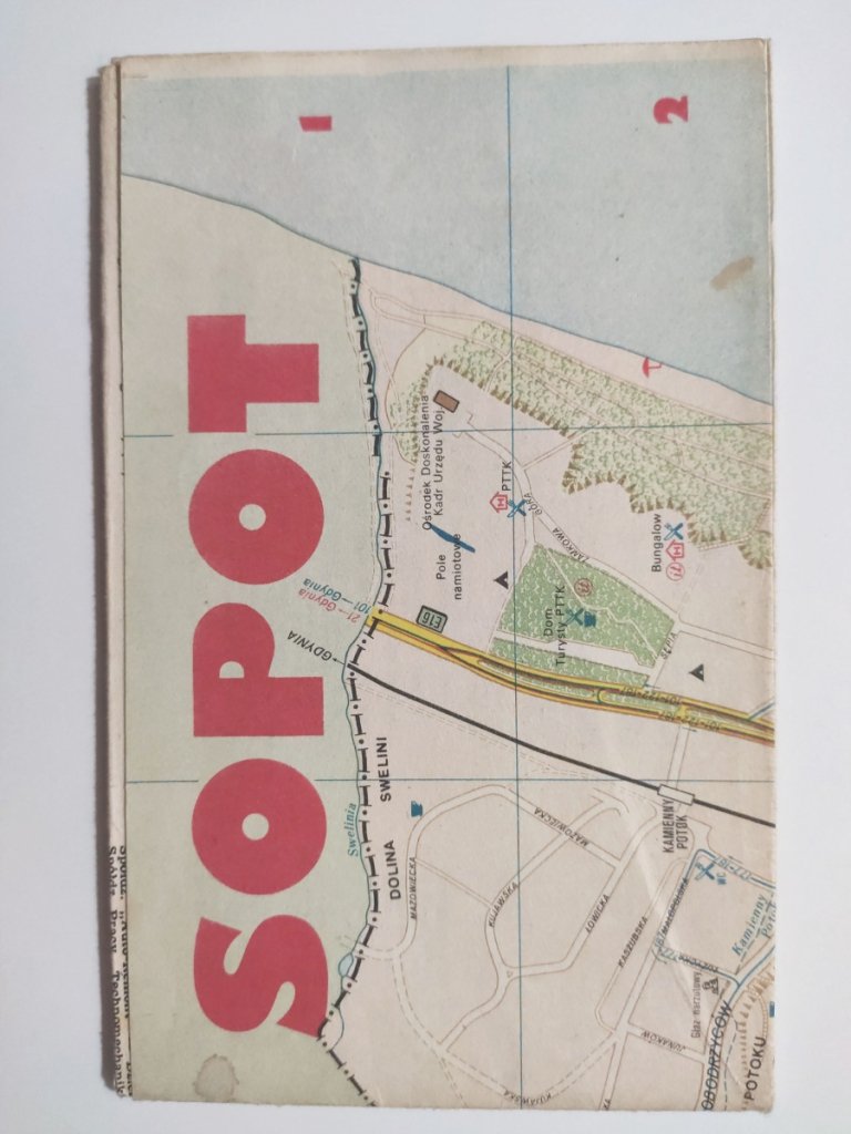 PLAN MIASTA SOPOT 1980 - Mapy, atlasy, plany miast - MAPY, PRZEWODNIKI ...