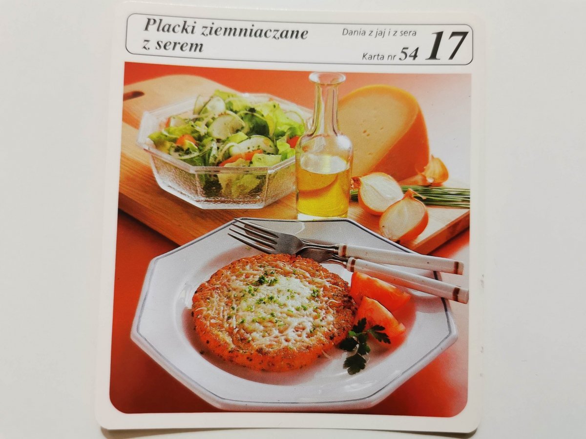 KARTA KULINARNA NR. 54 PLACKI ZIEMNIACZANE Z SEREM - Kulinarne - CZASOPISMA KARTA KULINARNA NR. 54 PLACKI ZIEMNIACZANE Z SEREM - Kulinarne - CZASOPISMA