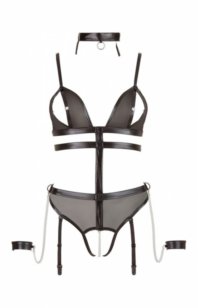 Cottelli Collection body z obrożą 2641488 | Intimiti.pl