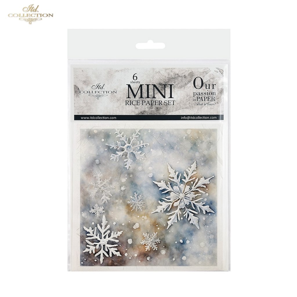 Rice paper set RSM156 * snowflakes