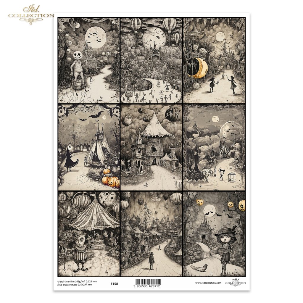 folia przezroczysta F158 * mroczny krajobraz, tajemnicze scenerie
