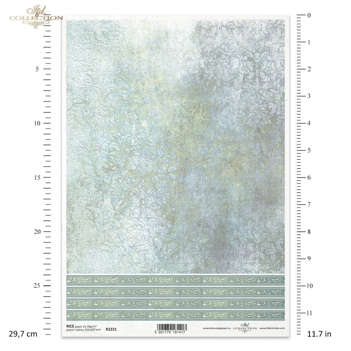 Rice paper R2231 * Wallpaper motifs, pastel backgrounds, slides