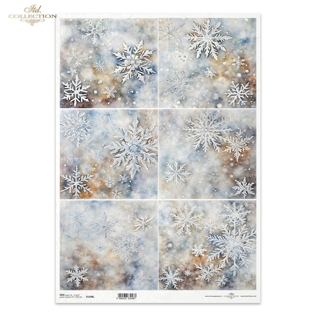 Rice paper A3 R1398L - Botanical Garden in Winter * Botanical garden in ...