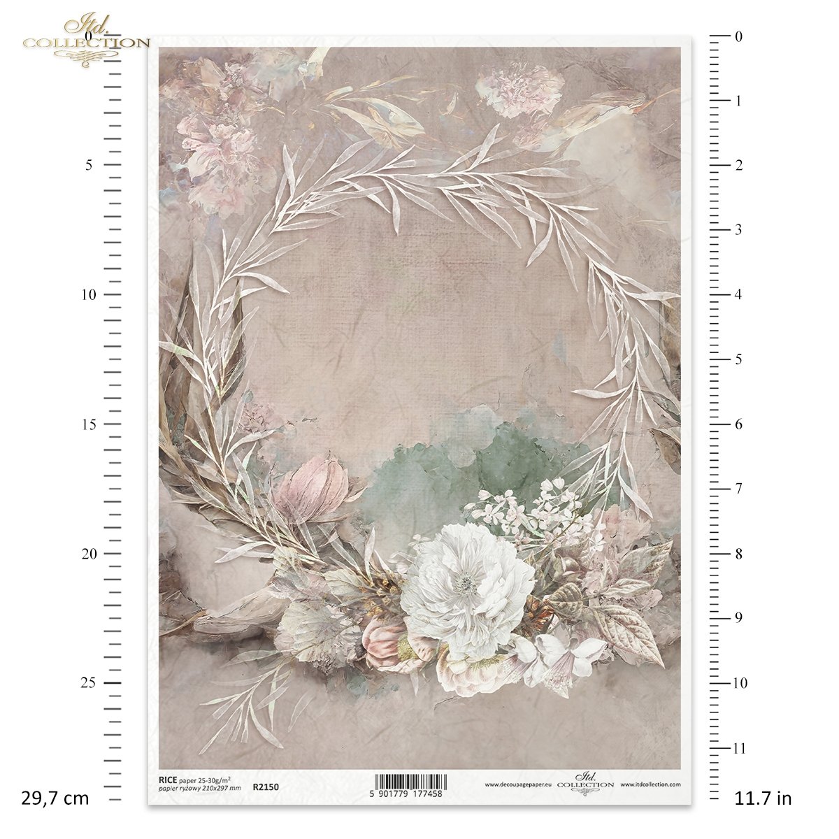 papier ryżowy do decoupage R2150* motywy roślinne, motywy kwiatowe, tło ...