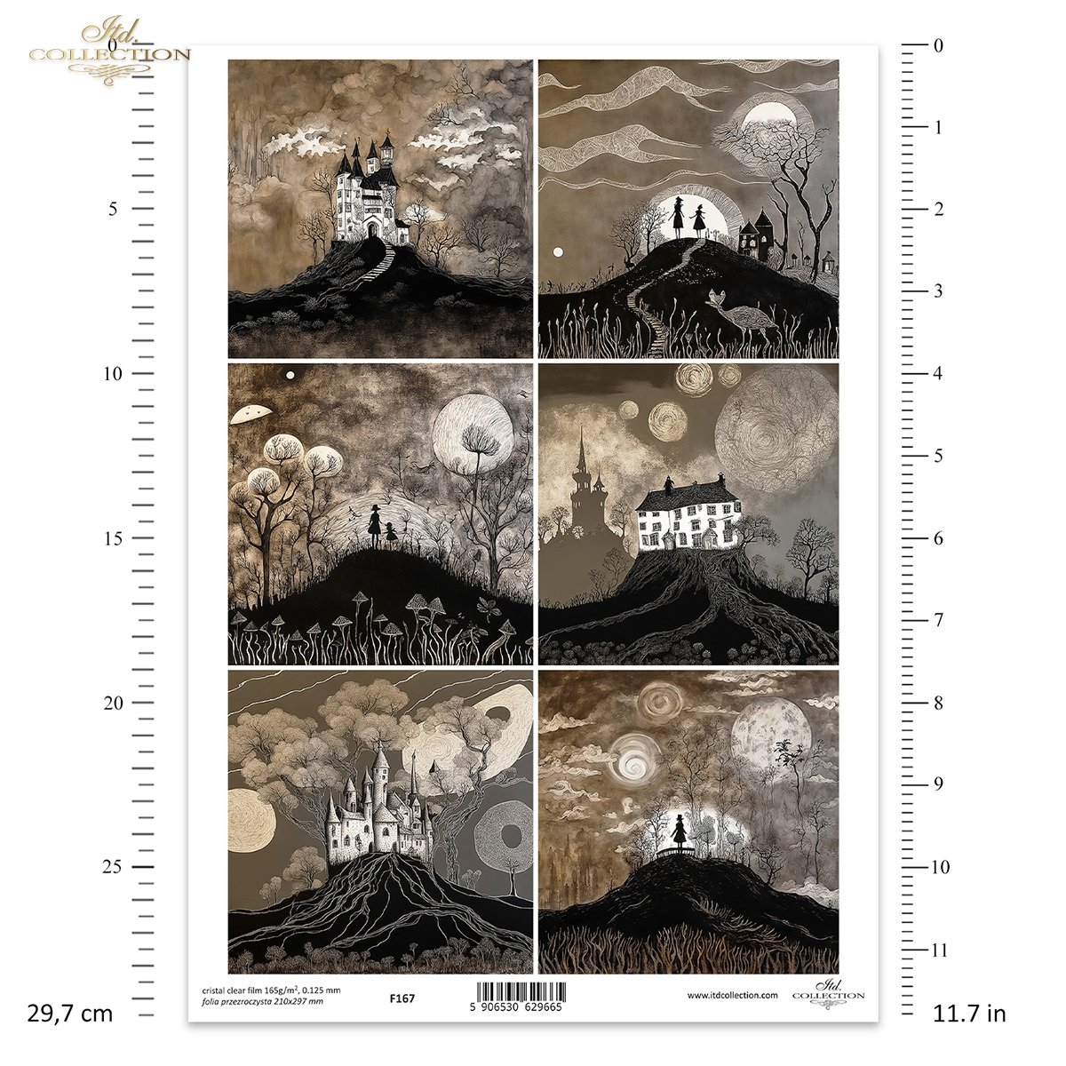 folia przezroczysta F167 Lost in a Fairy Tale, mroczny krajobraz ...