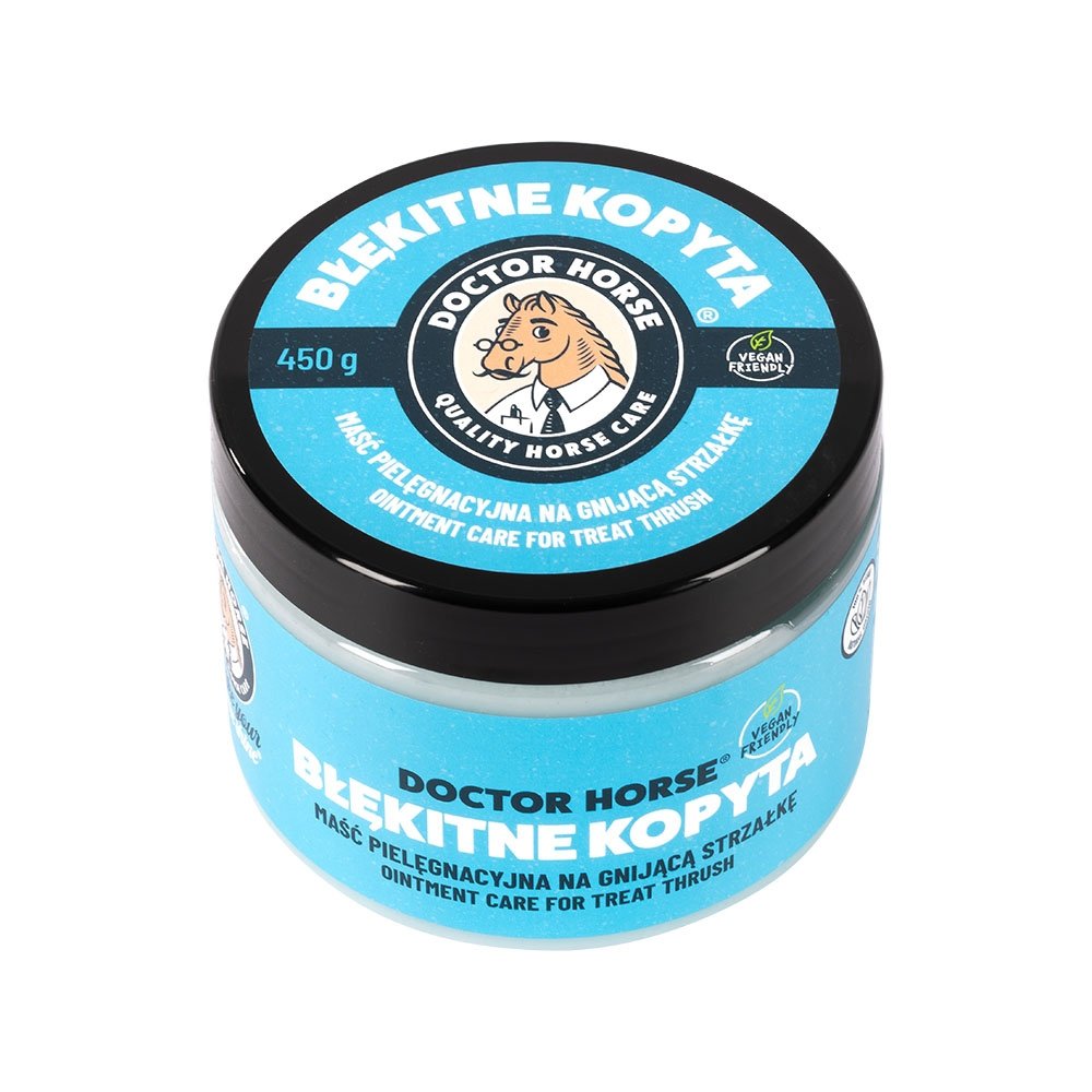 DOCTOR HORSE BŁĘKITNE KOPYTA Preparat pielęgnacyjny na gnijącą strzałkę ...