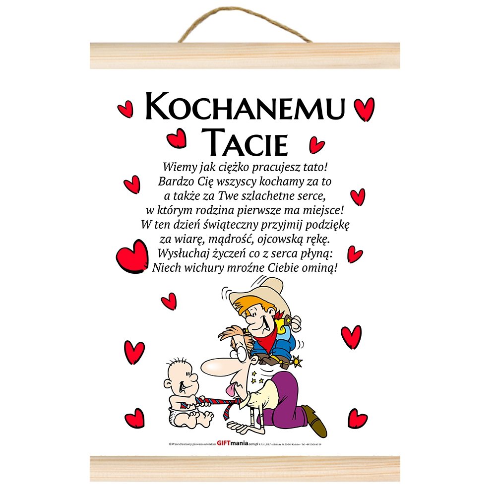 Dyplom Kochanemu Tacie - Dyplomy , Karnety, Kartki - Dzień Taty ...